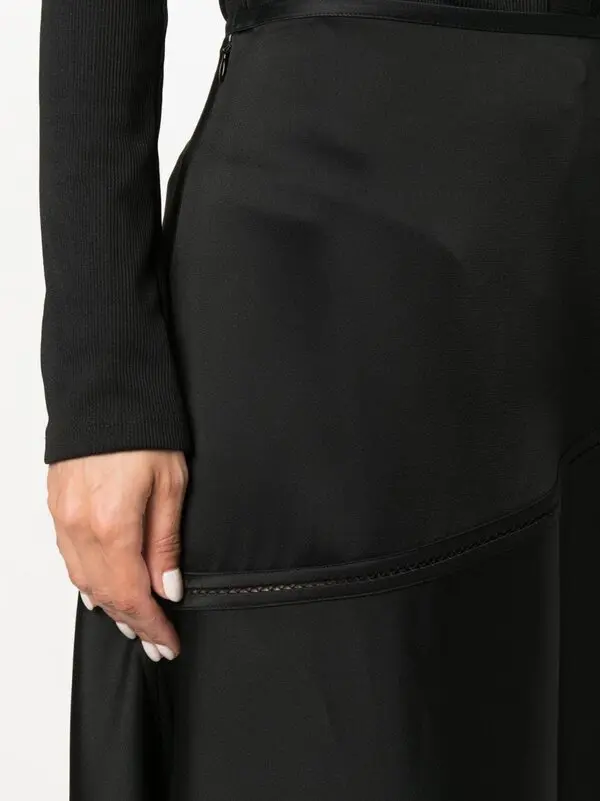 JIL SANDER Flared Midi Skirt - Black