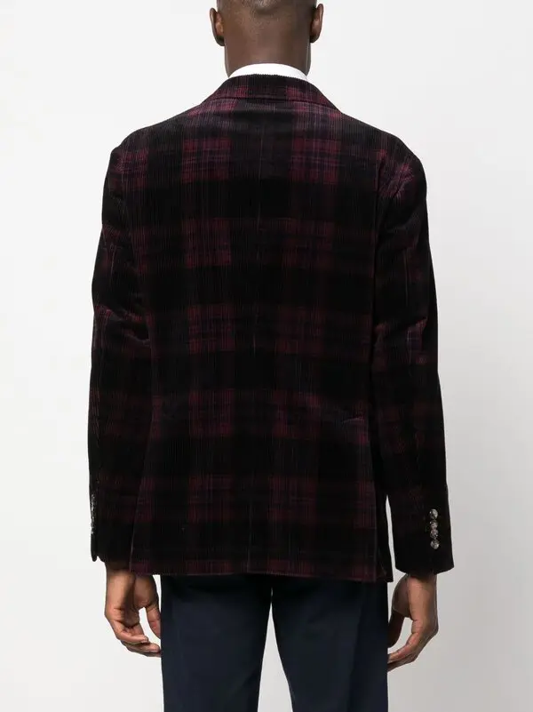 Brunello Cucinelli Prince Of Wales Check Corduroy Blazer
