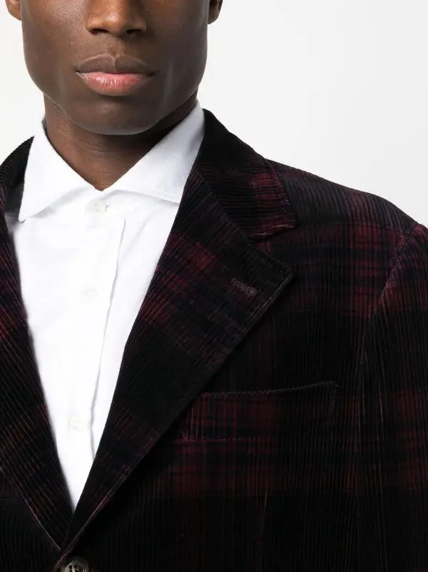 Brunello Cucinelli Prince Of Wales Check Corduroy Blazer
