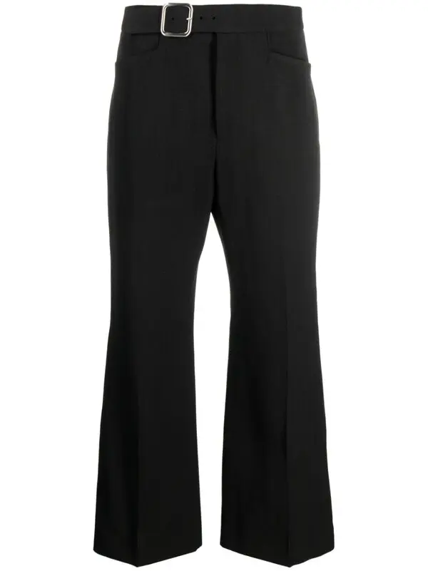 JIL SANDER Belted Cropped Trousers