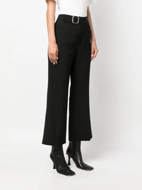 JIL SANDER Belted Cropped Trousers