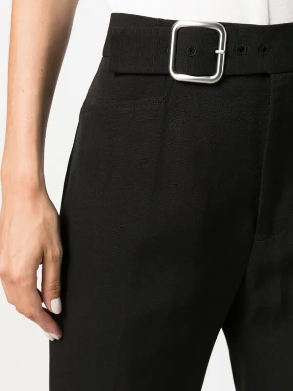 JIL SANDER Belted Cropped Trousers