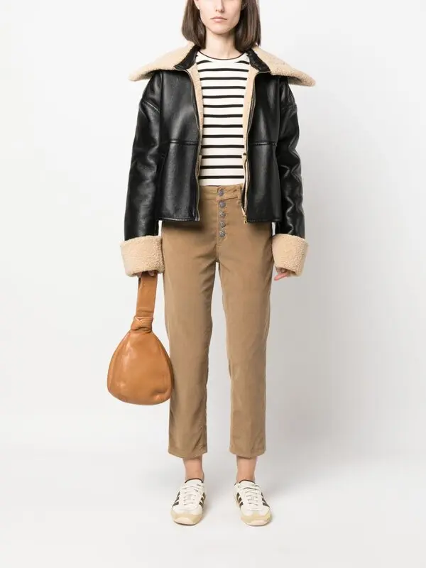 DONDUP Mid-rise Cropped Trousers - Neutrals