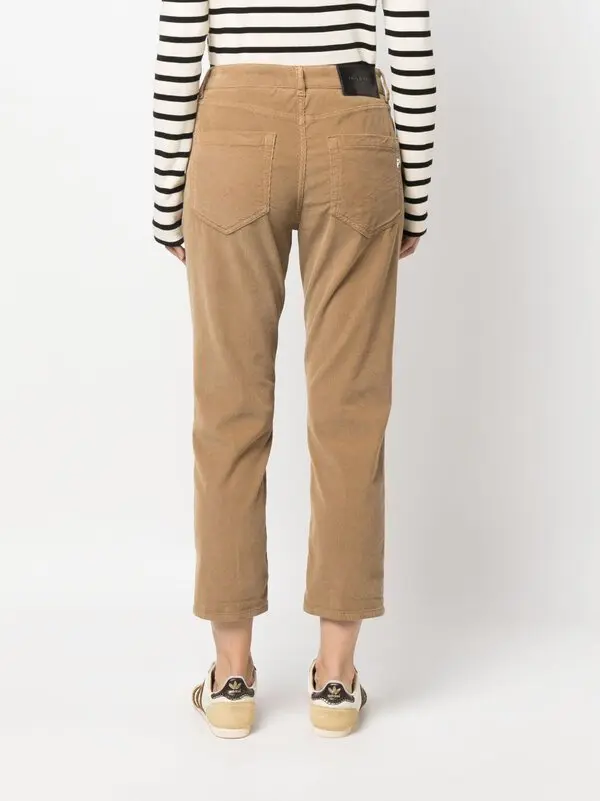 DONDUP Mid-rise Cropped Trousers - Neutrals