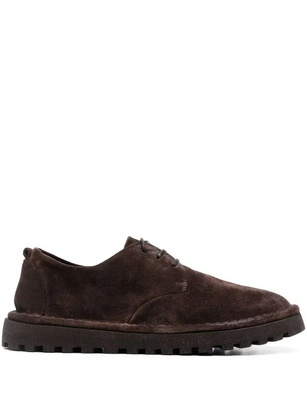 Marsèll Sancrispa Alta Suede Derby Shoes - Brown
