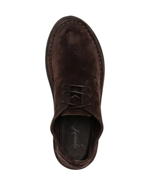 Marsèll Sancrispa Alta Suede Derby Shoes - Brown