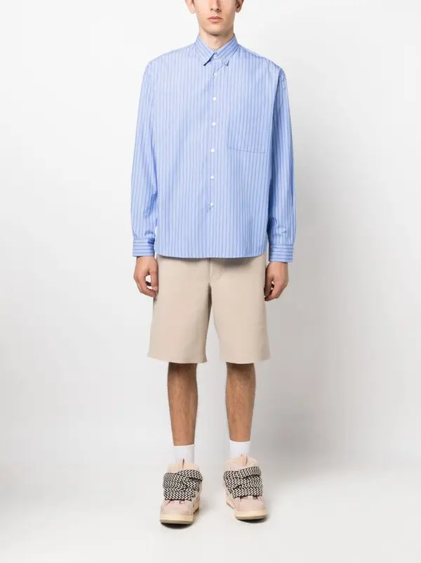 LANVIN Striped Long-sleeve Shirt