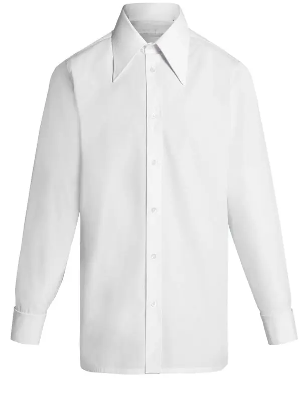 MAISON MARGIELA Pointed-collar Cotton Shirt - White