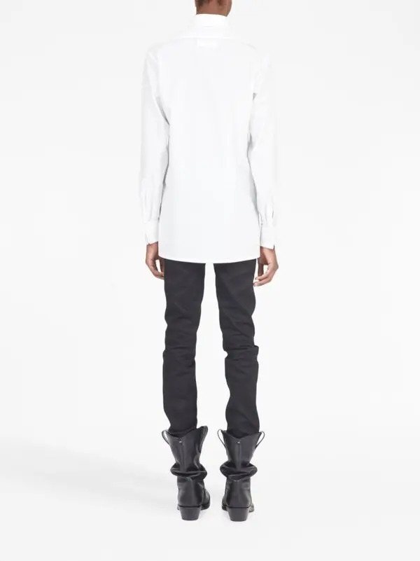 MAISON MARGIELA Pointed-collar Cotton Shirt - White