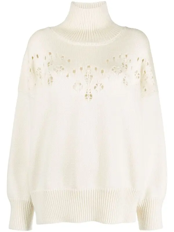 Chloé Pointelle-knit Wool Jumper