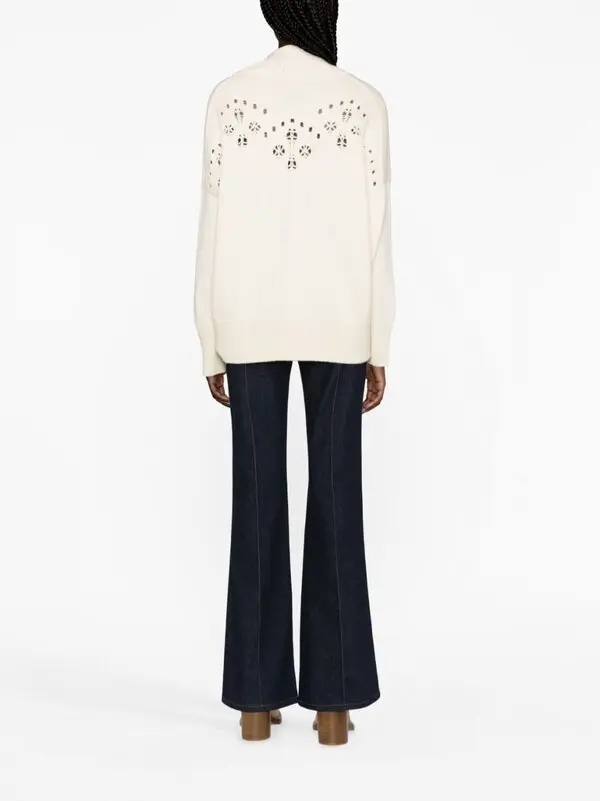 Chloé Pointelle-knit Wool Jumper
