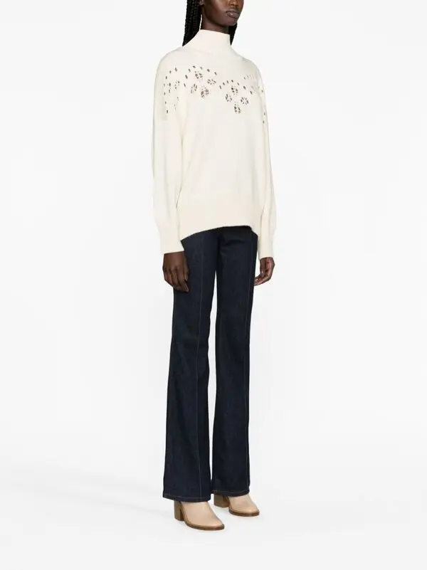 Chloé Pointelle-knit Wool Jumper