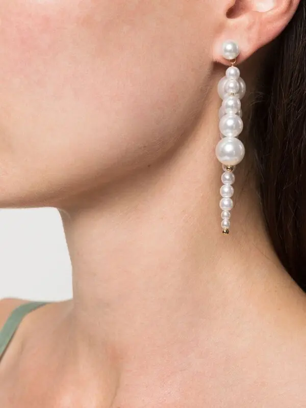 Cult Gaia Loreli Pearl Drop Earrings - White