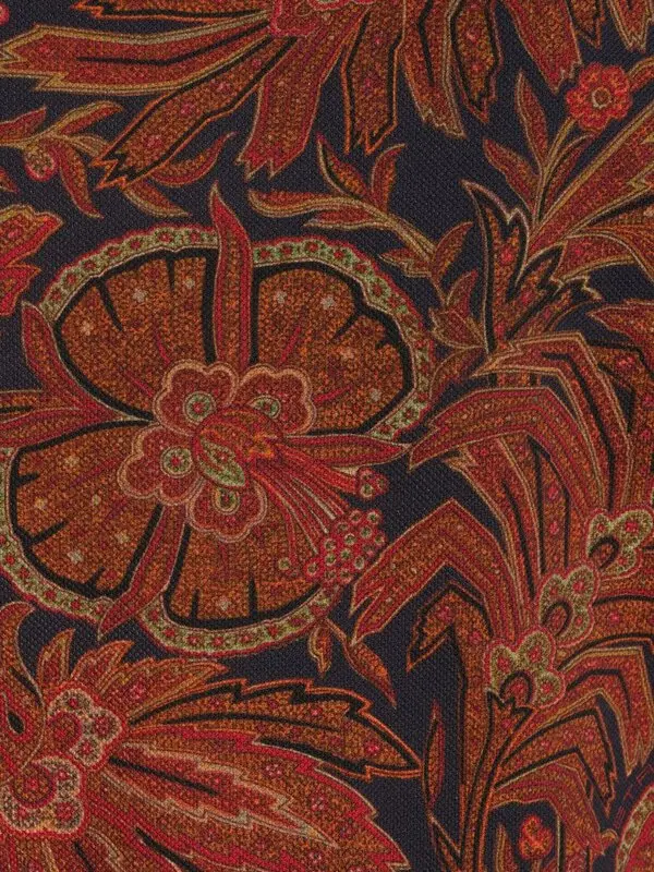 Etro Floral-print Cotton Polo Shirt