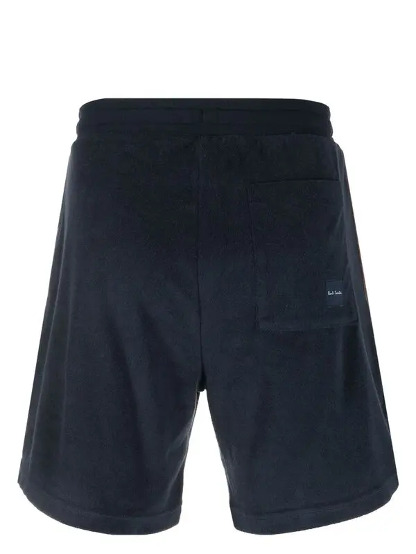 Paul Smith Artist-stripe Towelling Shorts - Blue