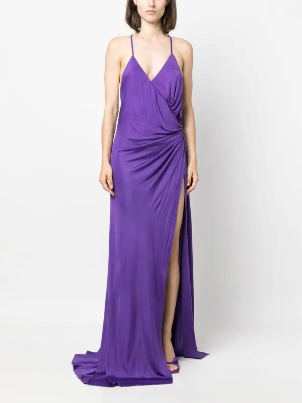 Pinko Ide-lit Ruched Leevele Gown