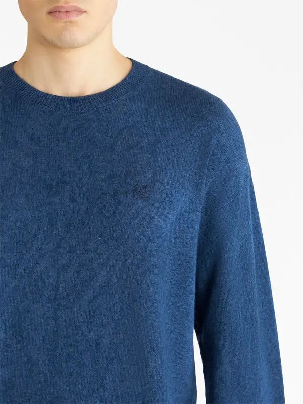 Etro Logo-embroidered Wool Jumper