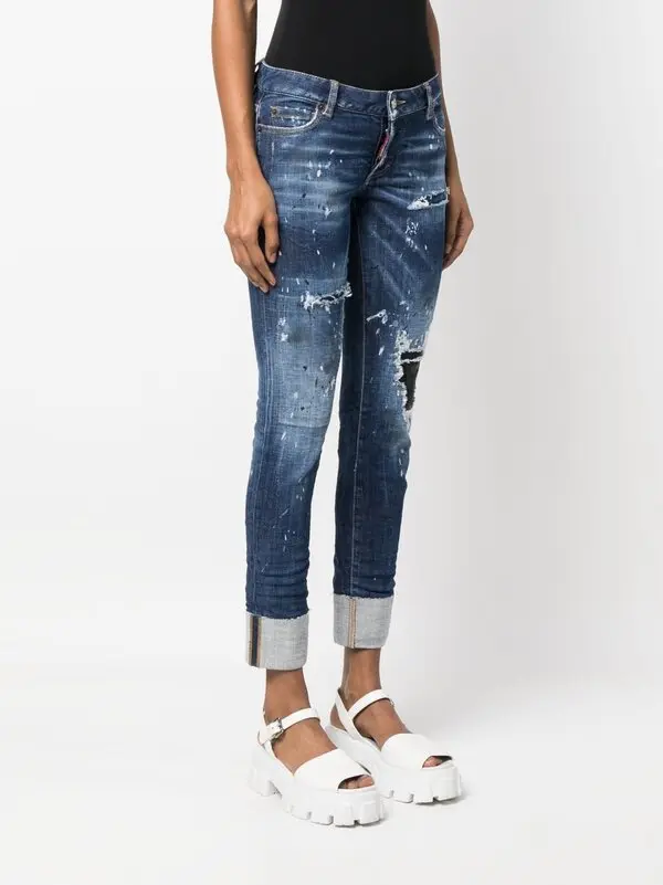 Dsquared2 Splatter-detail Skinny Jeans
