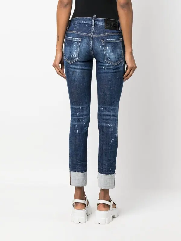Dsquared2 Splatter-detail Skinny Jeans