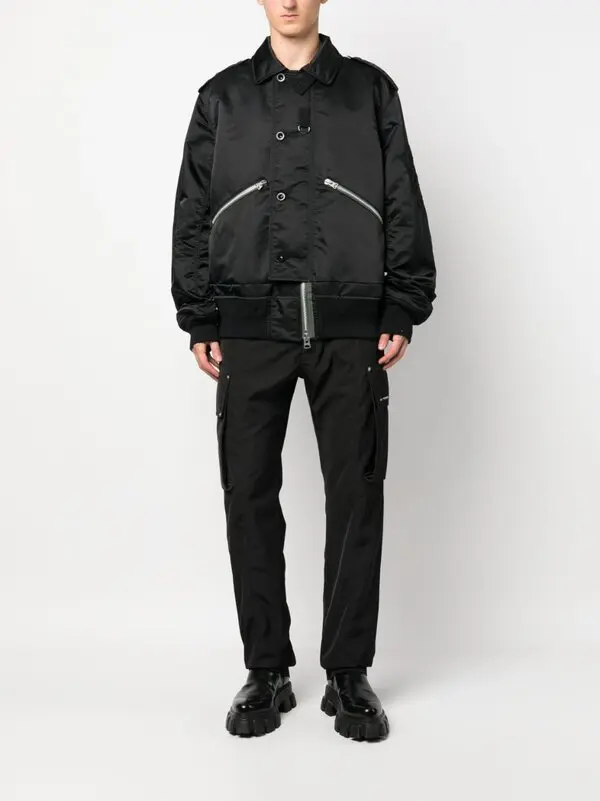 Sacai Zip-up Cotton-blend Bomber Jacket