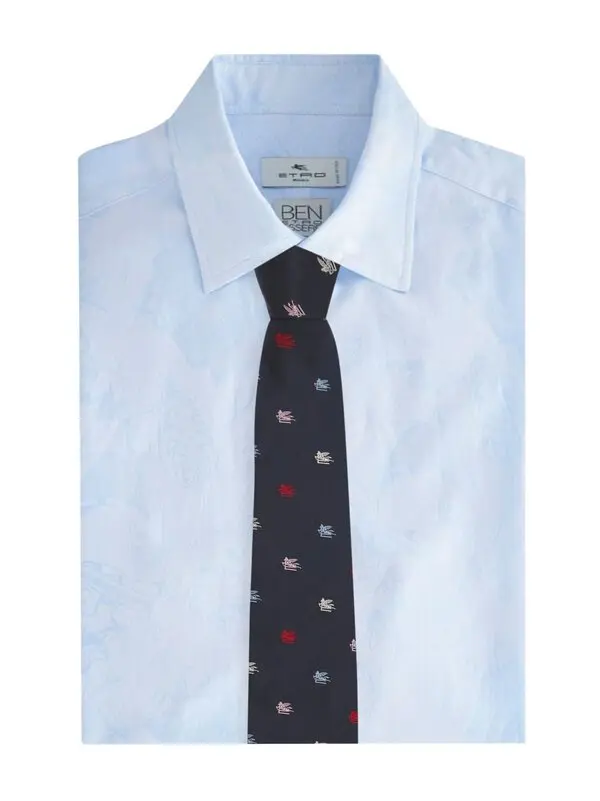 Etro Logo-jacquard Silk Neck Tie