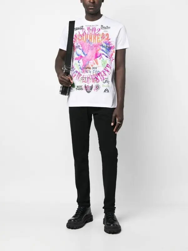 Dsquared2 Graphic-print Cotton T-shirt