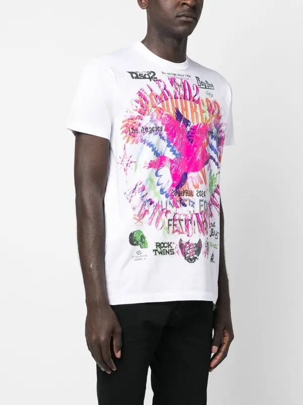 Dsquared2 Graphic-print Cotton T-shirt