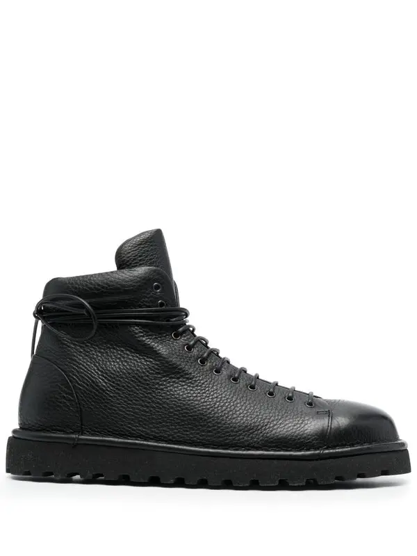 Marsèll Pallottola Pebbled-leather Boots - Black