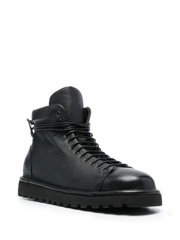 Marsèll Pallottola Pebbled-leather Boots - Black