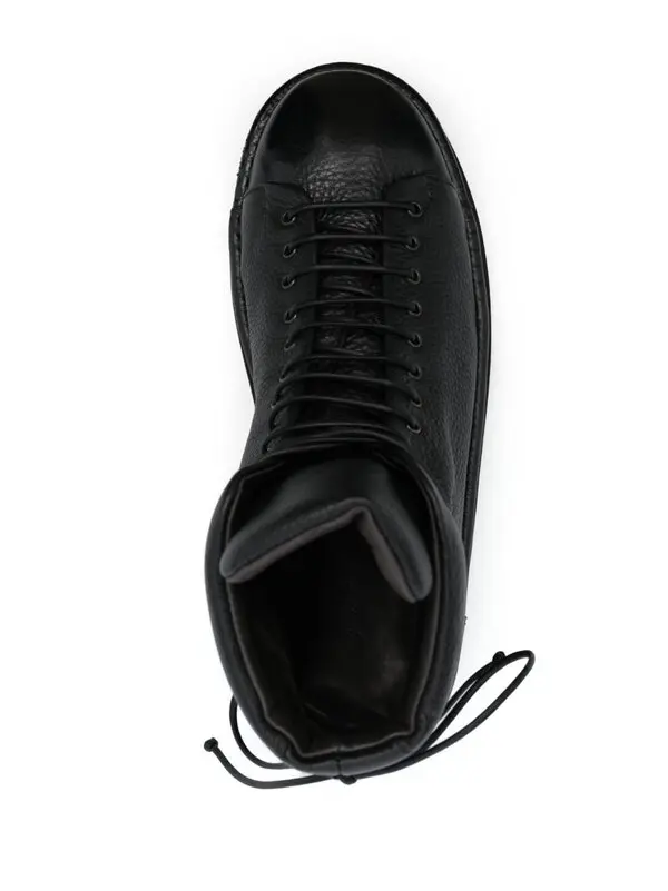 Marsèll Pallottola Pebbled-leather Boots - Black