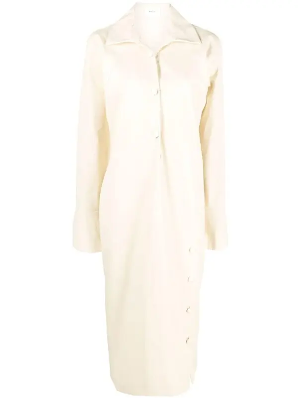 Bally Button-up Long-sleeved Dress