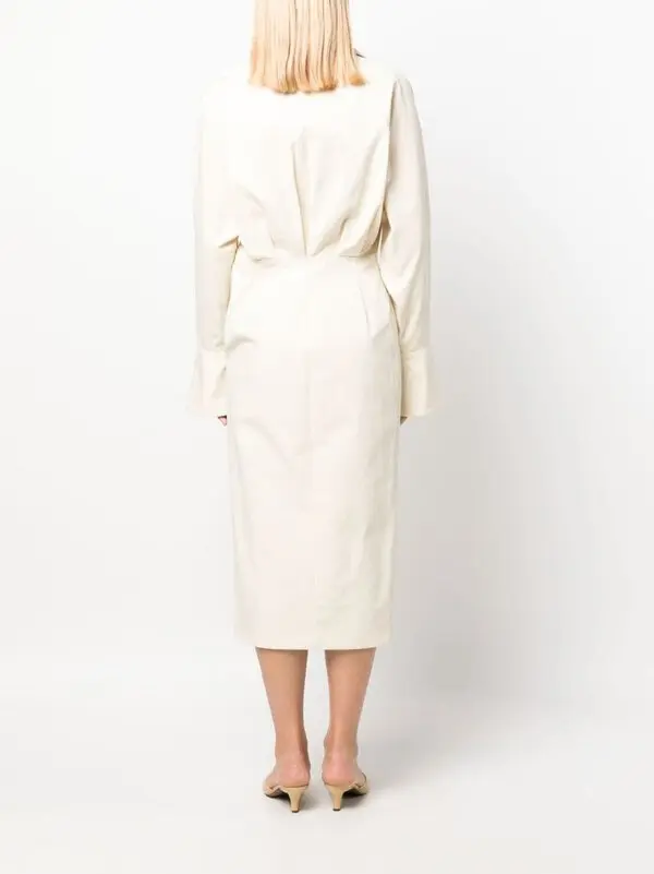 Bally Button-up Long-sleeved Dress