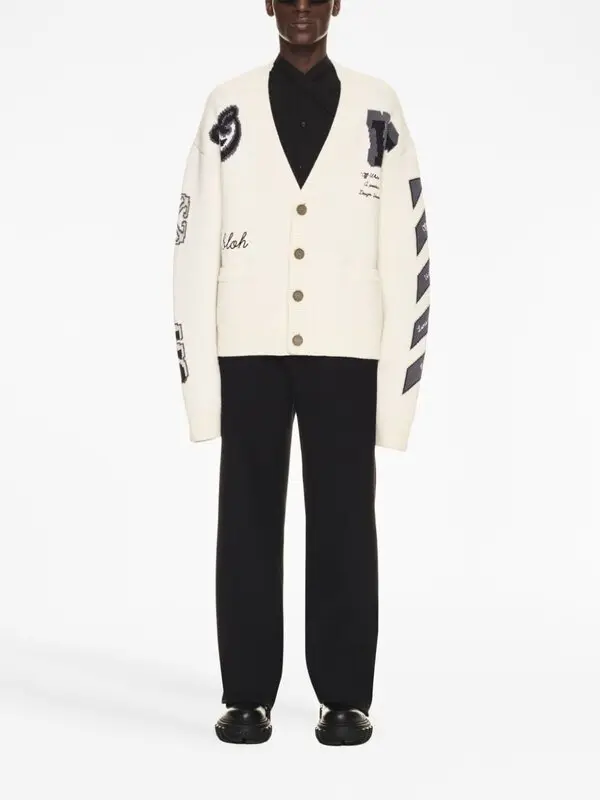 Off-White Off- Oon Vars Wool Cardigan