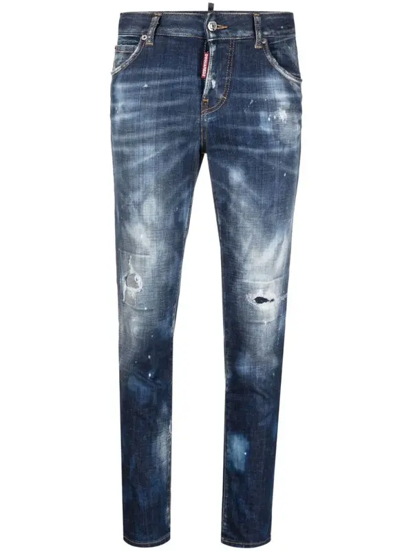 Dsquared2 Distressed Cropped Jeans