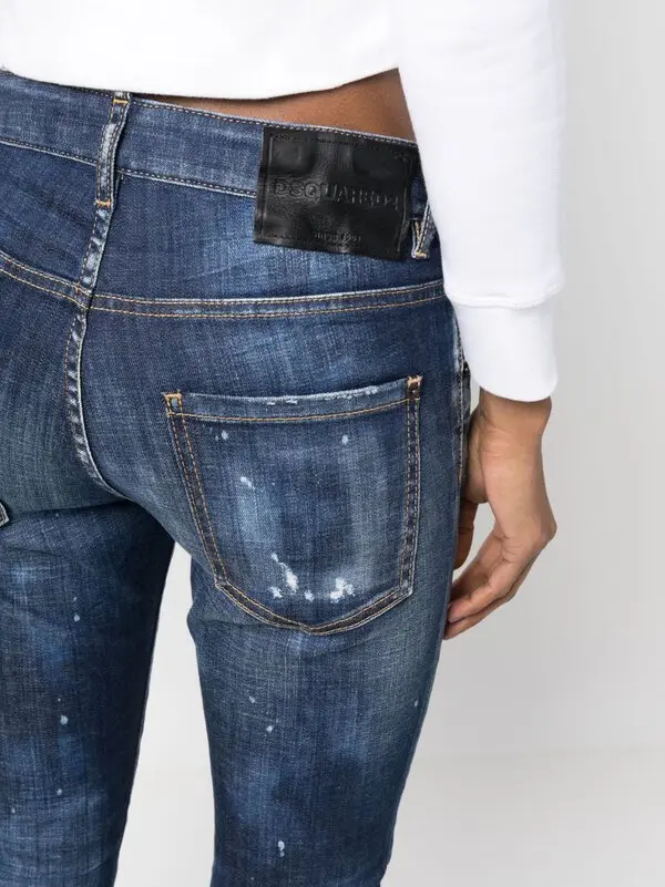 Dsquared2 Distressed Cropped Jeans