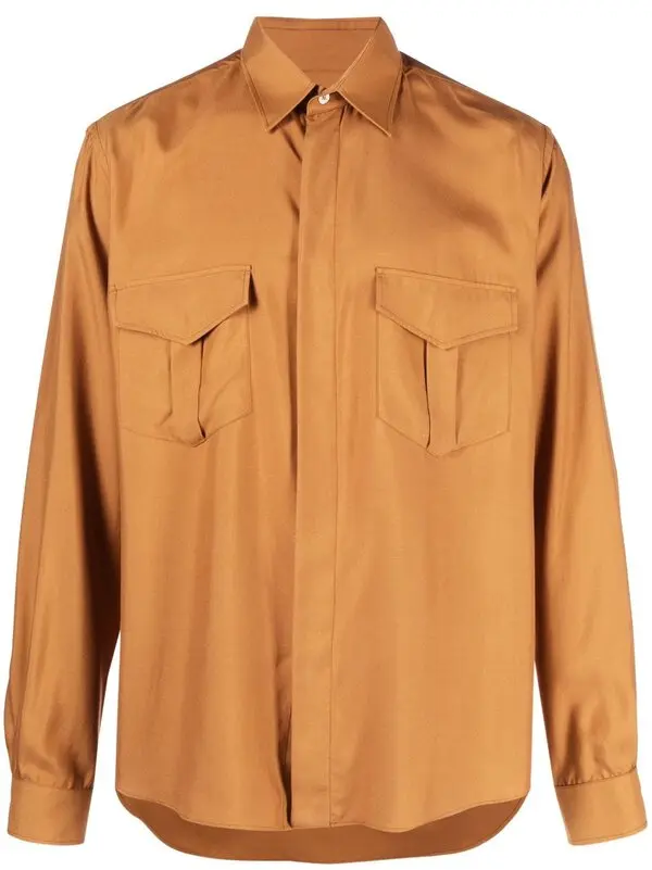 Bally Pointed-collar Silk Shirt