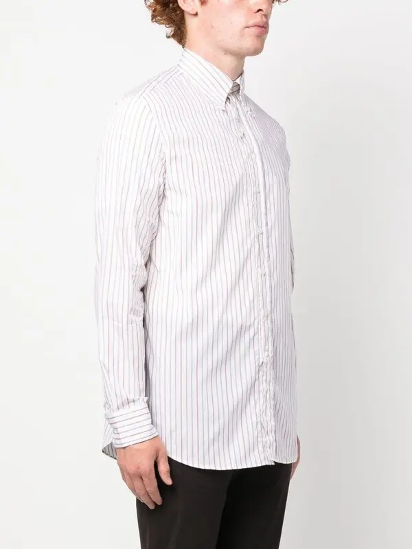 Etro Embroidered-logo Striped Shirt