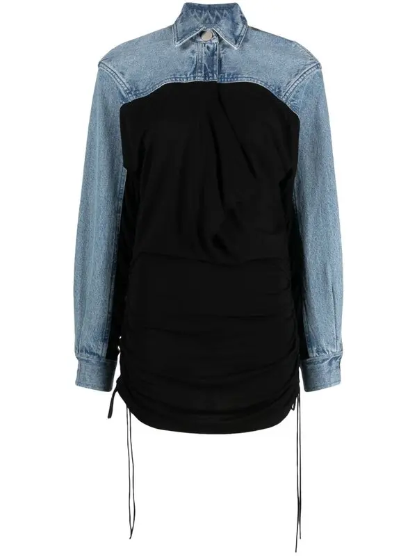 Christopher Esber Sevilla Denim Polo Top
