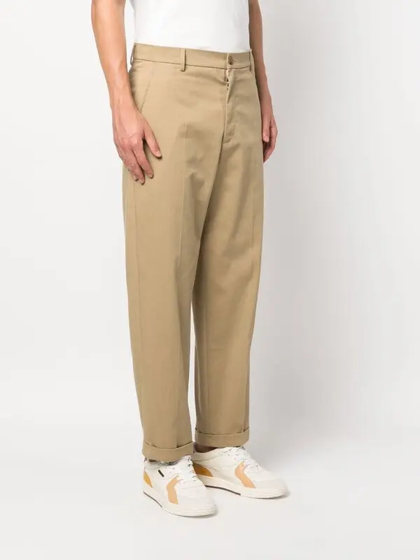 Kenzo Straight-leg Cotton Trousers