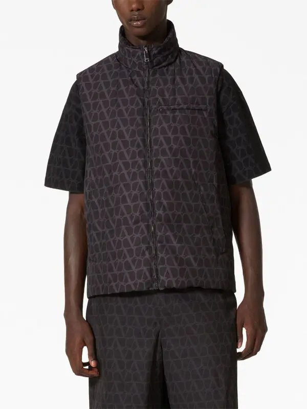 Valentino Garavani Toile Iconographe Zipped Gilet