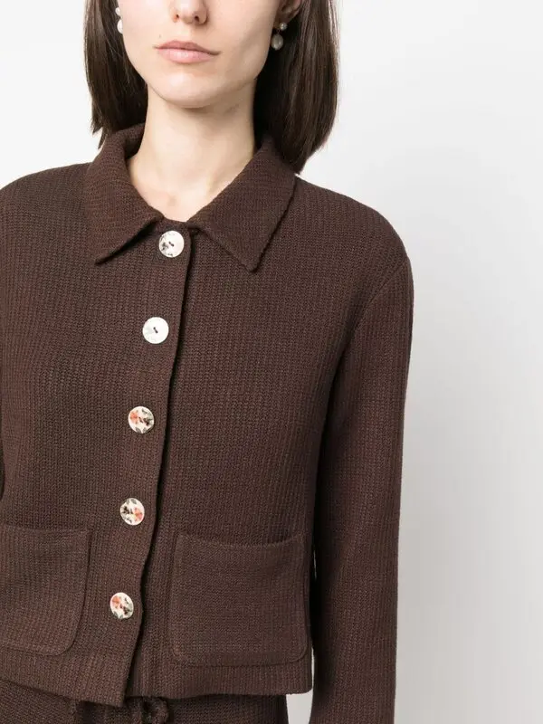 SIEDRES Yuna Knit Cropped Cardigan