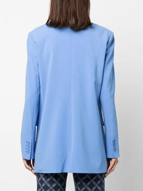 Michael Kors Notched-lapels Single-breasted Blazer - Blue