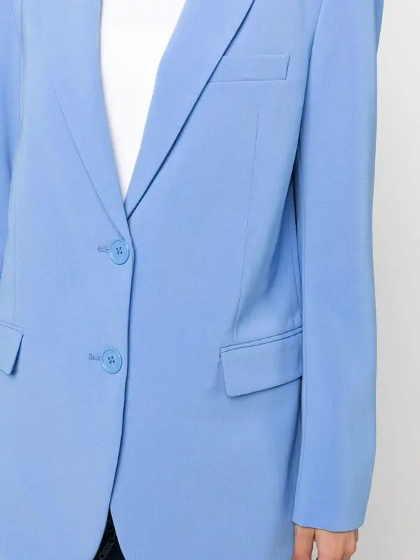 Michael Kors Notched-lapels Single-breasted Blazer - Blue