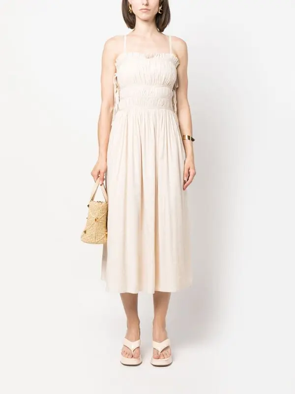 Cult Gaia Oa Smocked-detai Dress