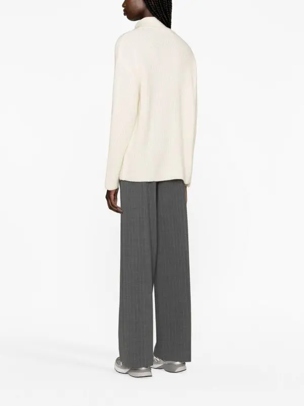 P.a.r.o.s.h Roll-neck Waffle-knit Jumper - Neutrals