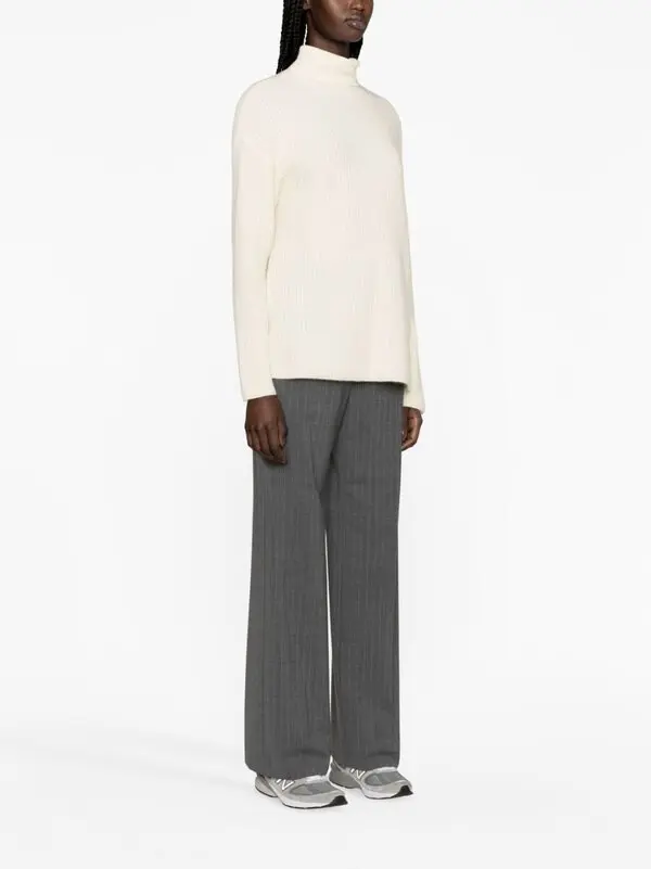 P.a.r.o.s.h Roll-neck Waffle-knit Jumper - Neutrals