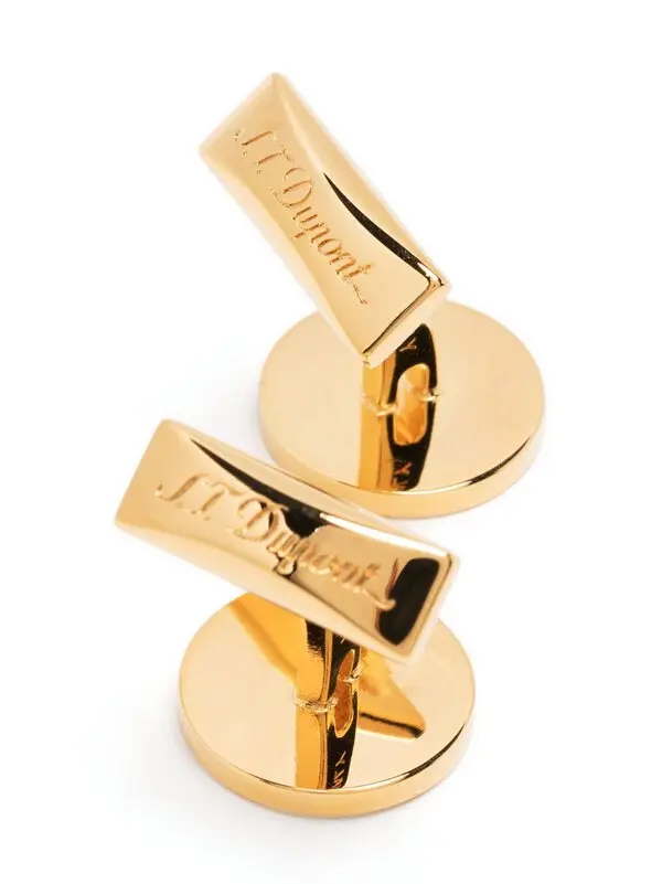 S.t. Dupont Engraved-logo Cufflinks