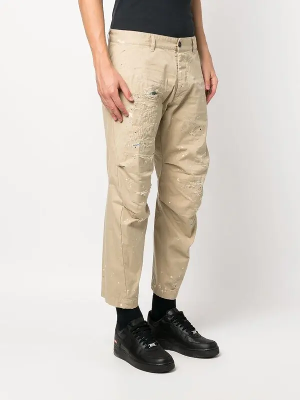 Dsquared2 Distressed Cropped Trousers