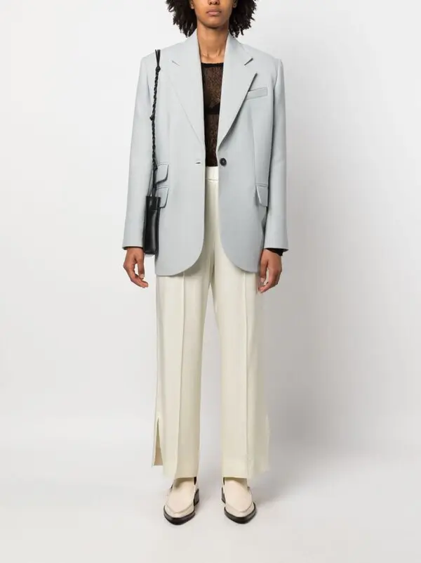 JIL SANDER High-waist Pleated Trousers - Neutrals