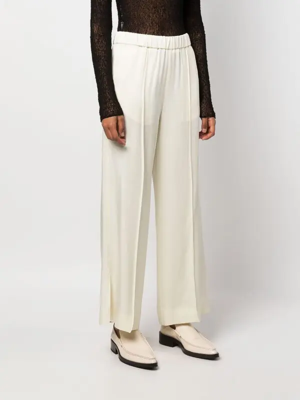 JIL SANDER High-waist Pleated Trousers - Neutrals